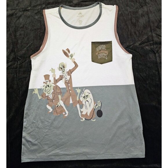 Disney | Shirts | Disney The Haunted Mansion Hitchhiking Ghost Tank Top ...
